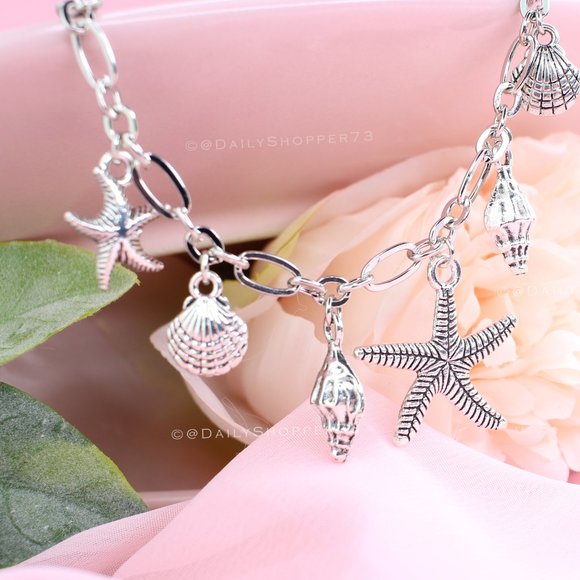 Jewelry | Beachy Seashell Charm Anklet | Poshmark